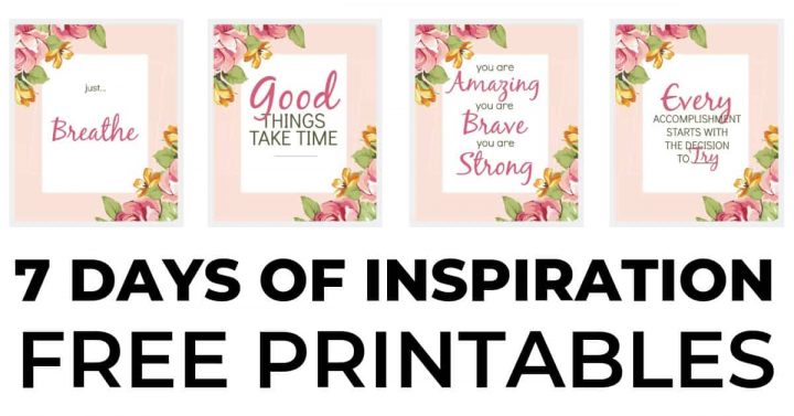 7 Inspirational Wall Art Printables to Brighten Your Home - A Crazy Family
