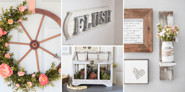 21 DIY Farmhouse Decor Ideas For Charming Rustic Decor - A Crazy Family