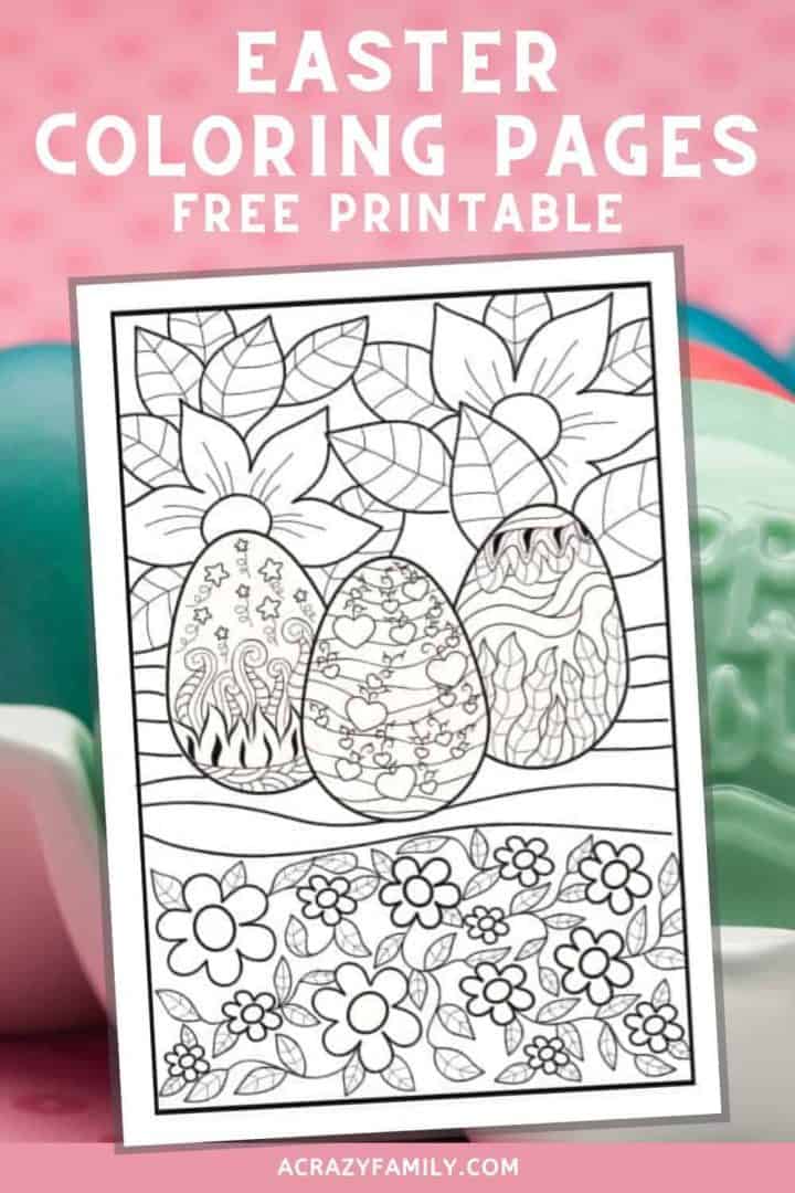 3 Free Printable Easter Coloring Pages For Kids - A Crazy Family