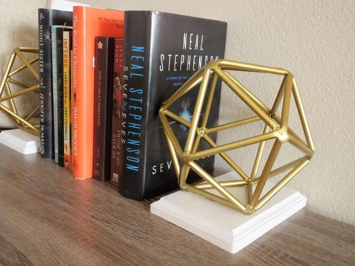 15 Decorative DIY Bookends To Spruce Up Your Shelves - A Crazy Family