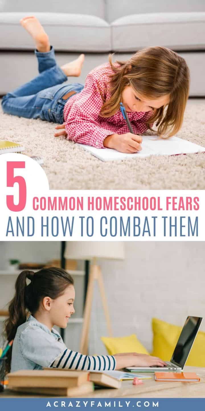 5 Common Homeschool Fears and How to Combat Them - A Crazy Family