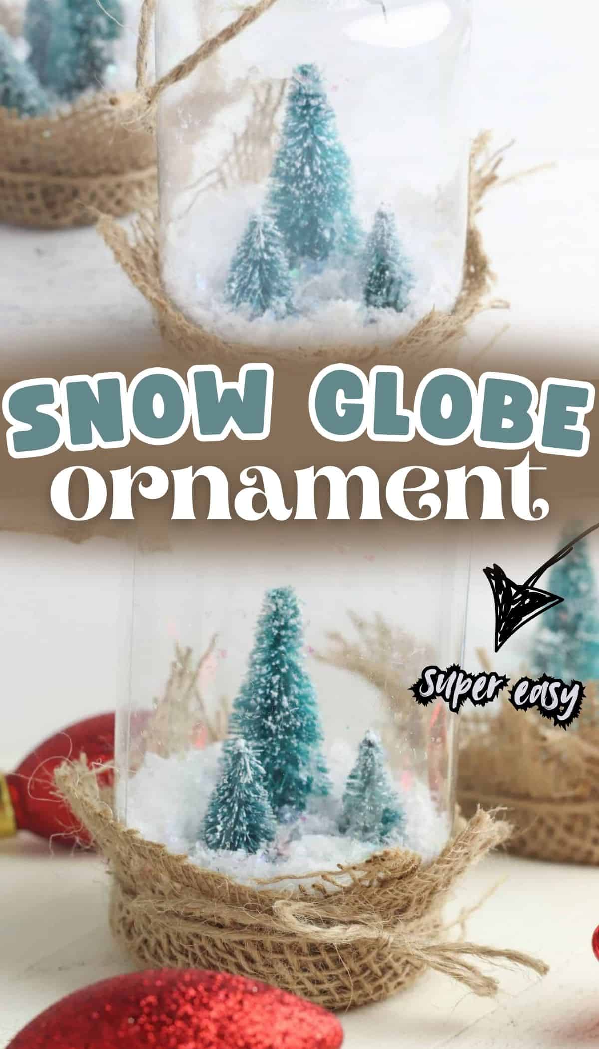 Rustic DIY Snow Globe Ornament - A Crazy Family