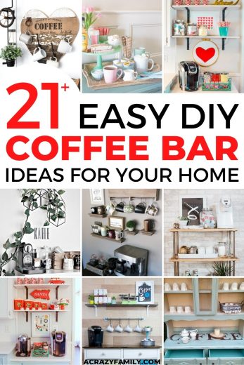 21+ Stylish DIY Coffee Bar Ideas and Stations For Coffee Lovers - A ...
