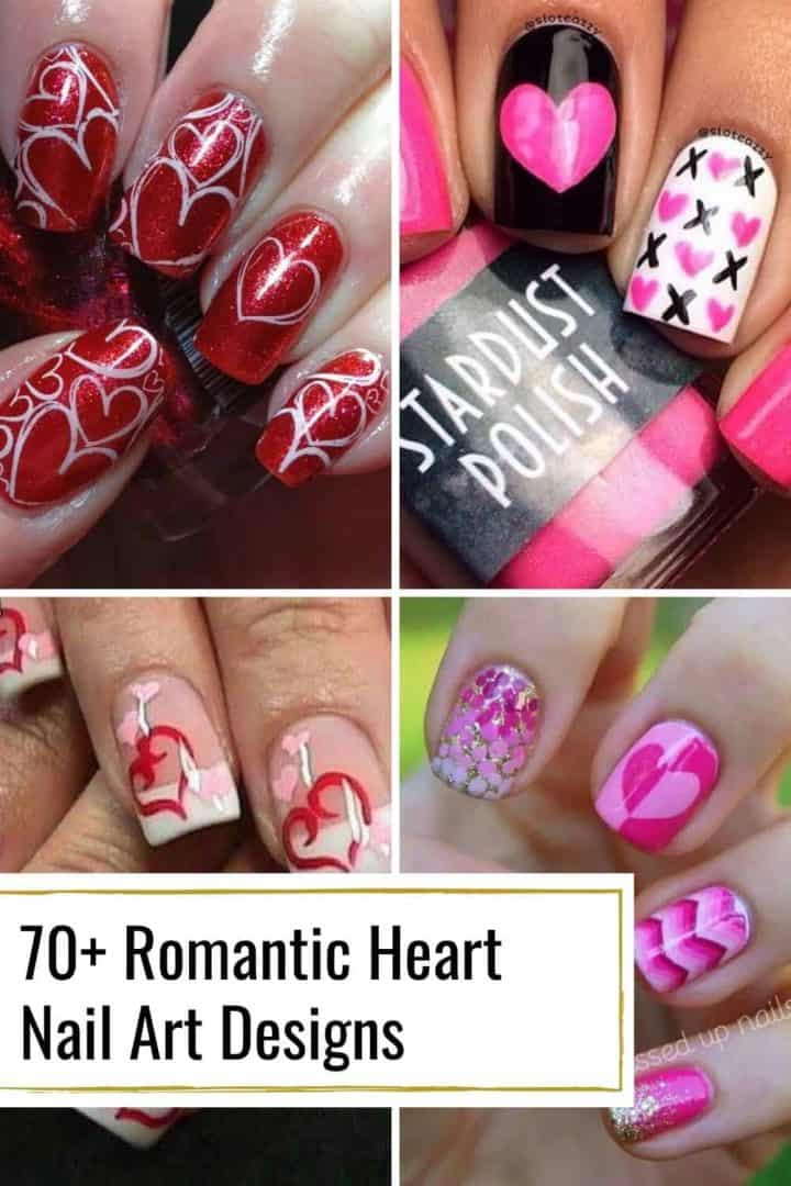 70+ Romantic Nail Art Designs For Valentine's Day - A Crazy Family