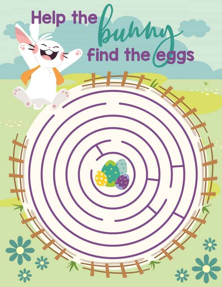 Fun Printable Easter Maze & Coloring Activities For Kids - A Crazy Family