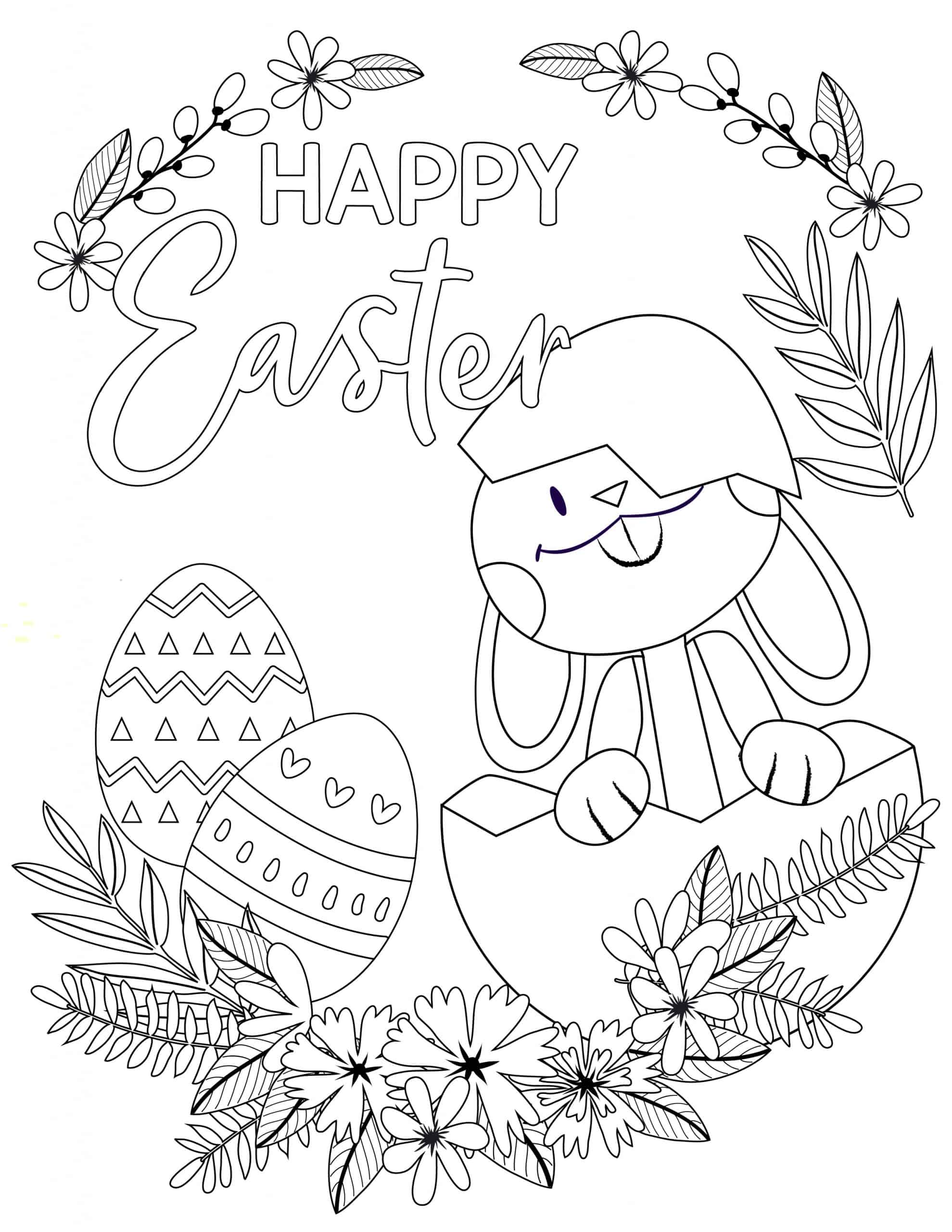 Fun Printable Easter Maze & Coloring Activities For Kids - A Crazy Family