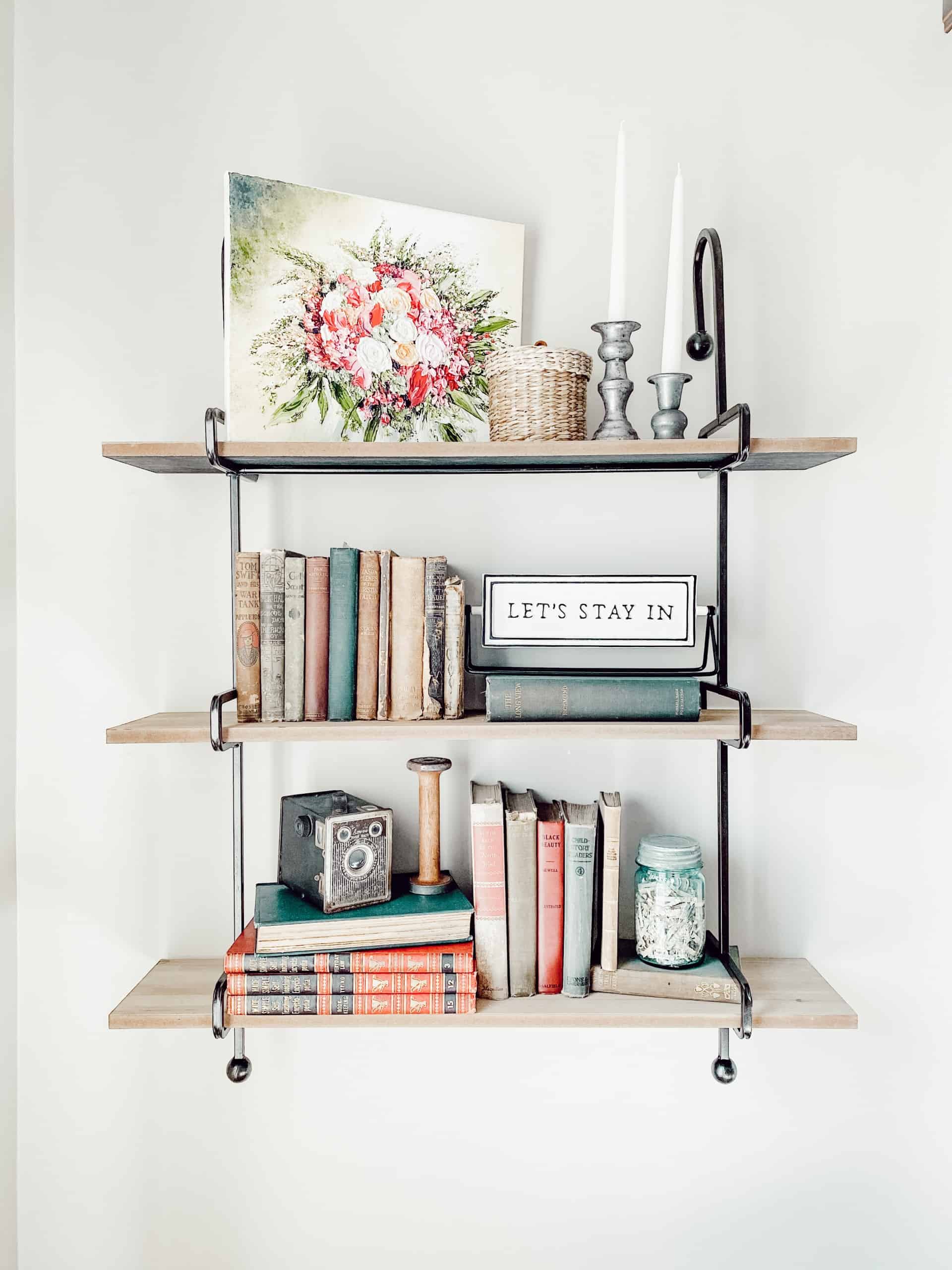 How To Style Open Shelves - A Crazy Family