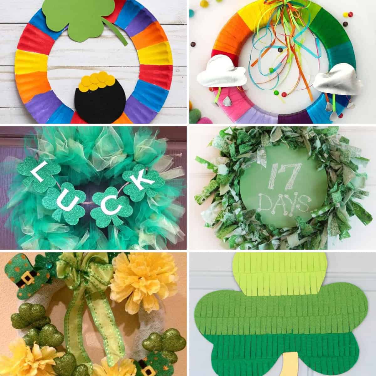 12 Super Fun DIY St. Patrick's Day Wreaths - A Crazy Family