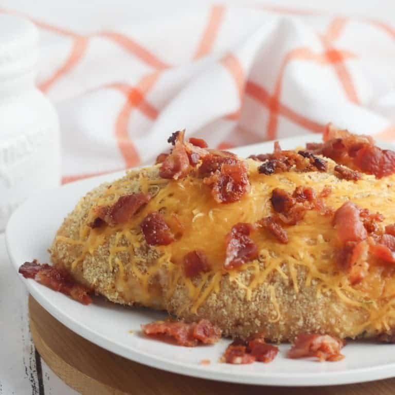 Baked Cheddar Ranch Chicken - A Crazy Family