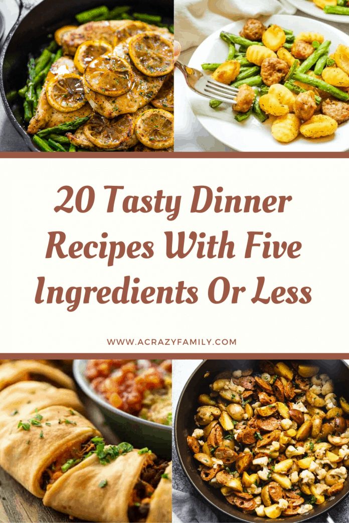 20 Tasty Dinner Recipes With 5 Ingredients Or Less