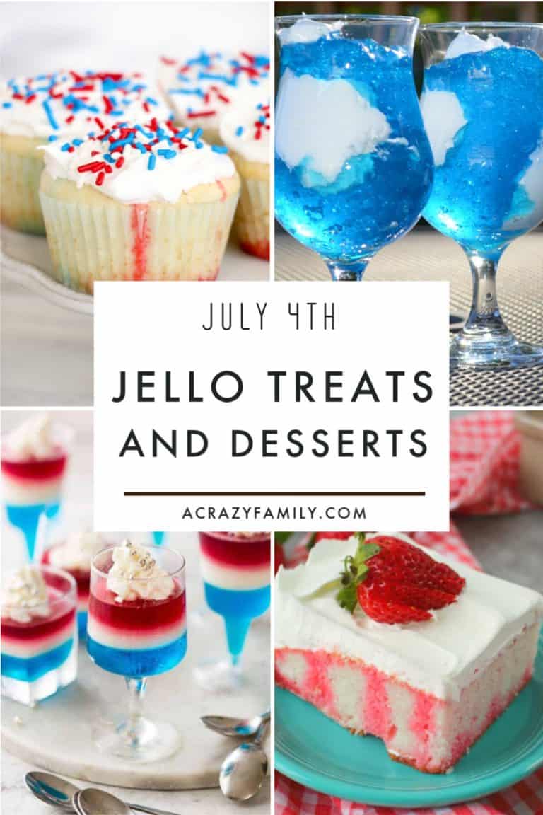 4th of July Jello Treats and Desserts - A Crazy Family