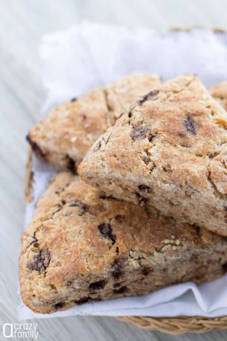 Cinnamon Sugar Scones - A Crazy Family
