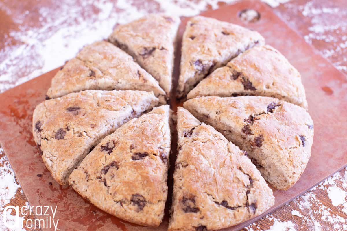 Cinnamon Sugar Scones - A Crazy Family