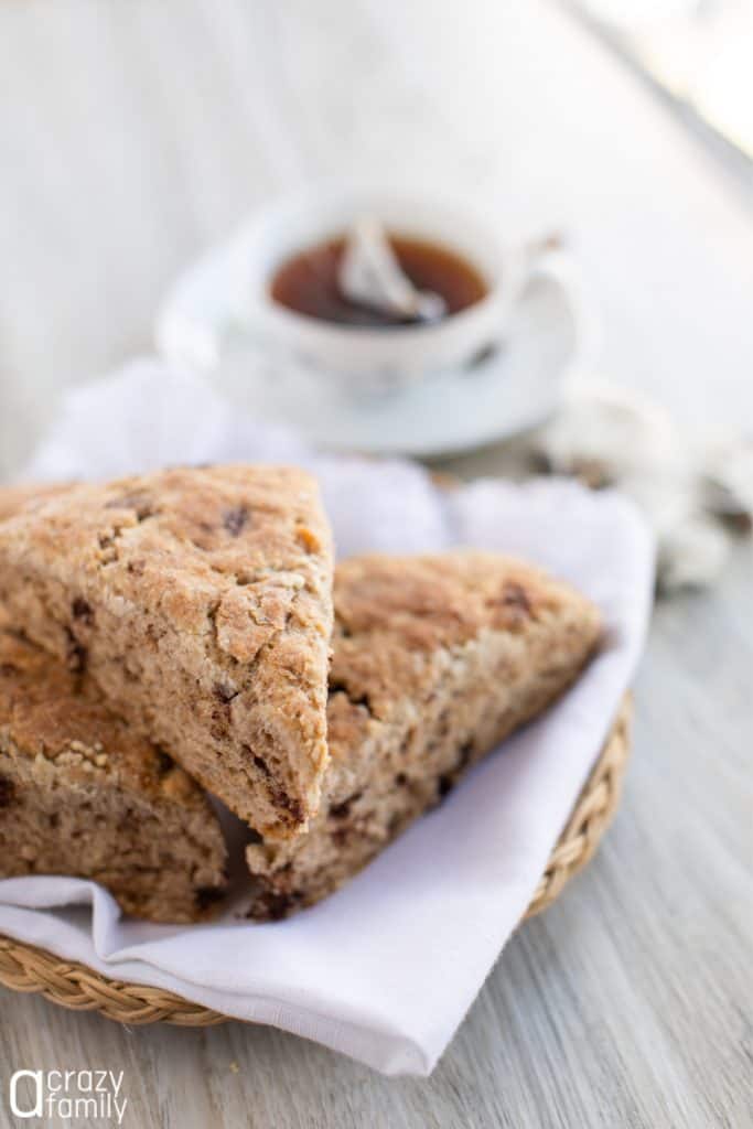 Cinnamon Sugar Scones - A Crazy Family