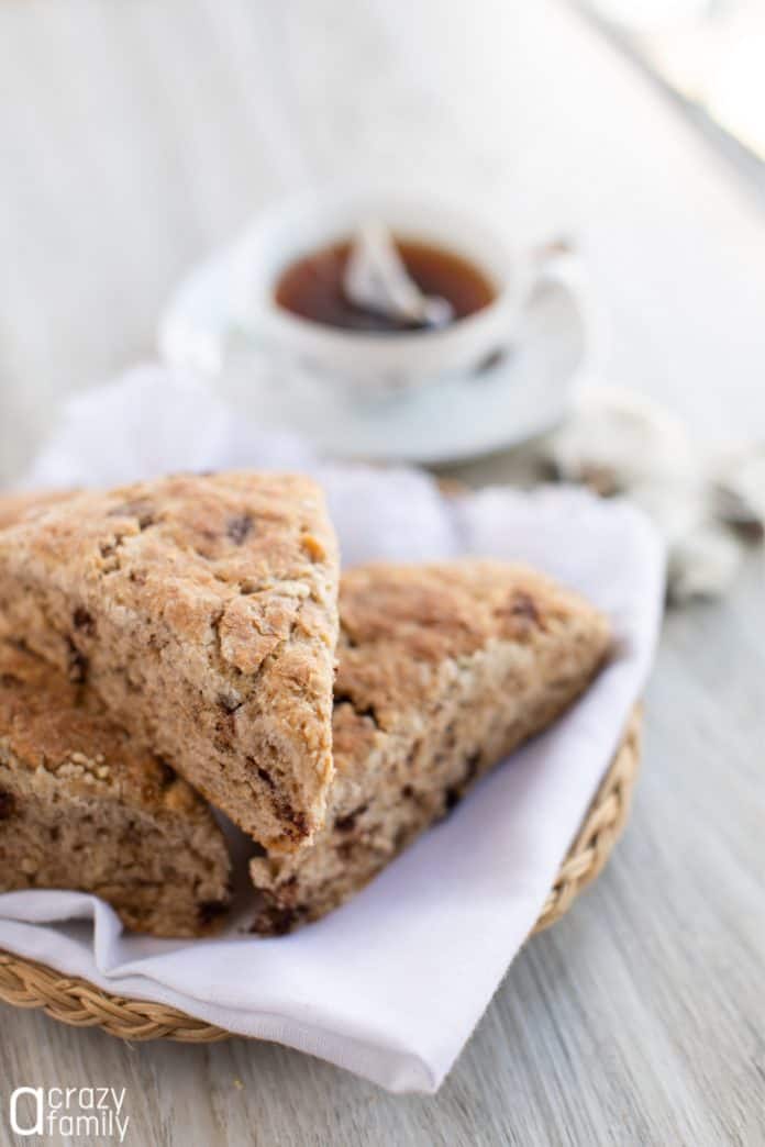 Cinnamon Sugar Scones - A Crazy Family