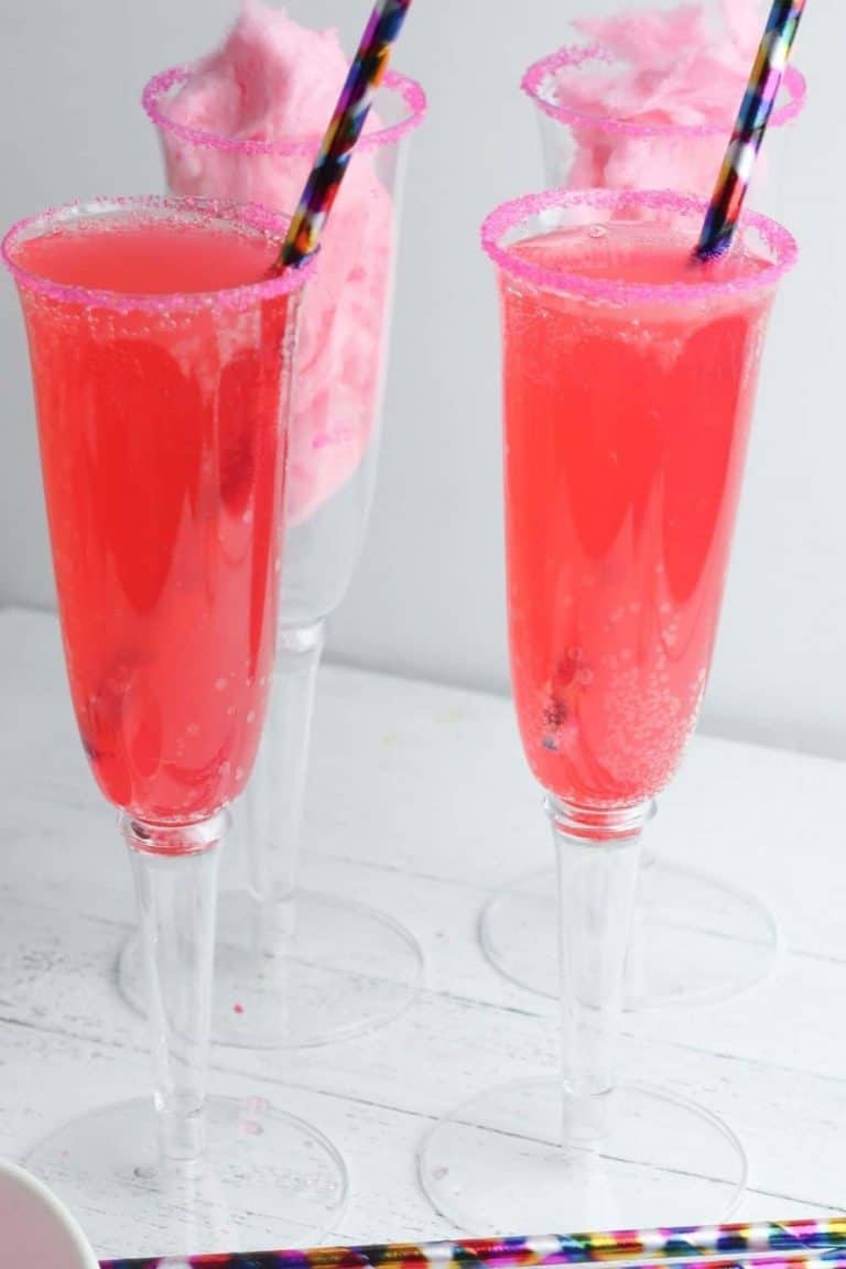 Cotton Candy Mocktails - A Crazy Family