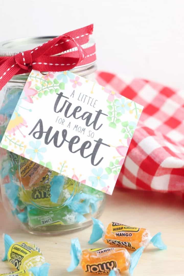 Sweet Treat Mothers Day Gift Idea (Free Printable Gift Tags) - A Crazy ...