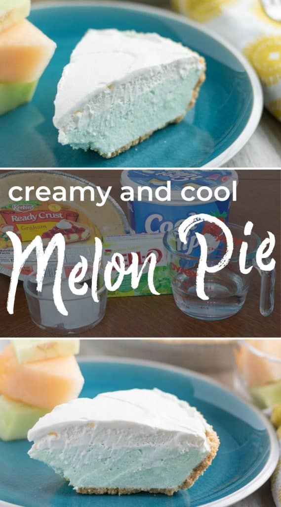 No-Bake Cool and Creamy Melon Pie - A Crazy Family