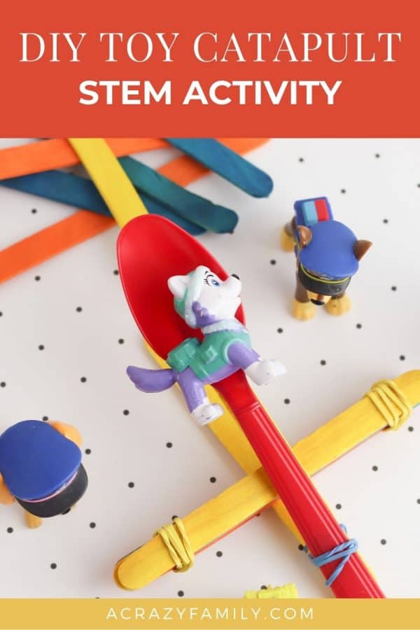 DIY Toy Catapult STEM Activity - A Crazy Family