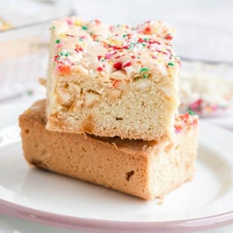 Sugar Cookie Sprinkle Bars - A Crazy Family