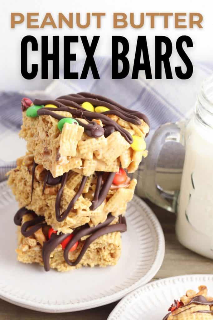 Peanut Butter Chex Bars - A Crazy Family