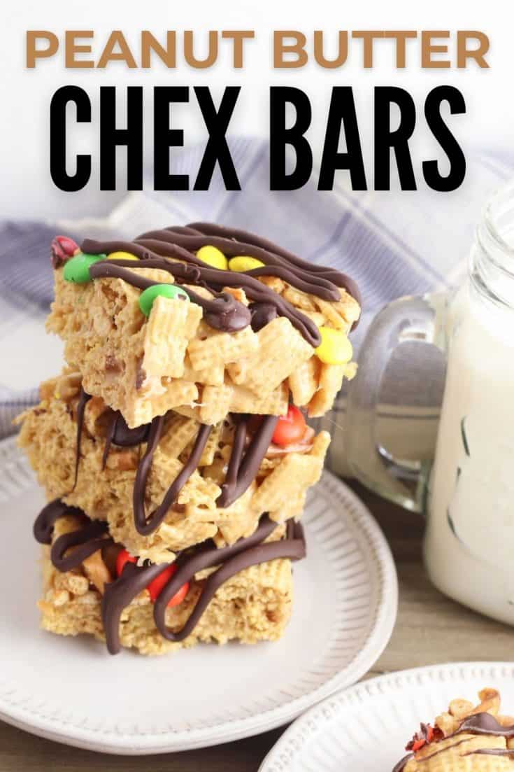Peanut Butter Chex Bars - A Crazy Family