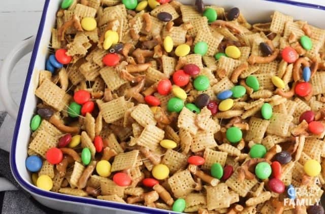Peanut Butter Chex Bars - A Crazy Family