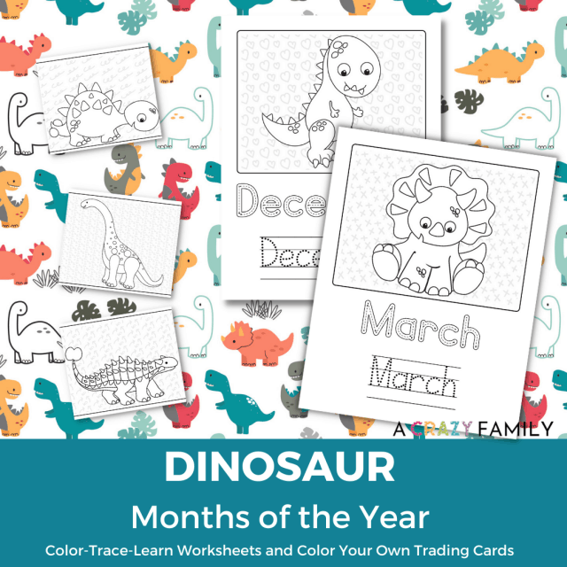 The Months of the Year Workbook Your Young Dinosaur Lover Will Enjoy ...