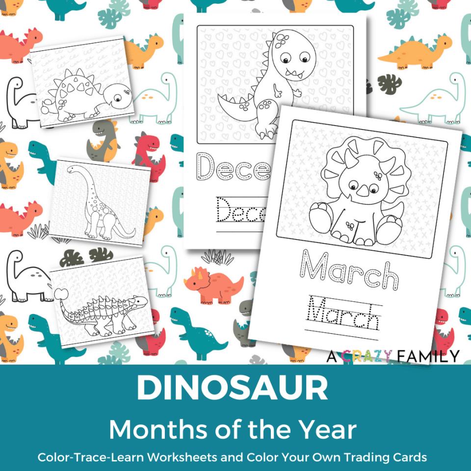 The Months of the Year Workbook Your Young Dinosaur Lover Will Enjoy ...
