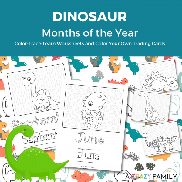 The Months of the Year Workbook Your Young Dinosaur Lover Will Enjoy ...