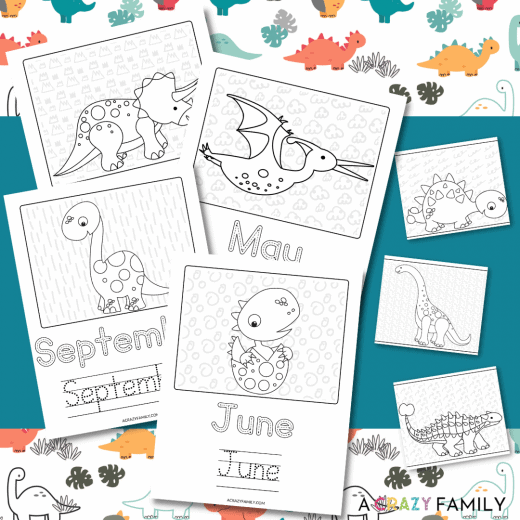 The Months of the Year Workbook Your Young Dinosaur Lover Will Enjoy ...