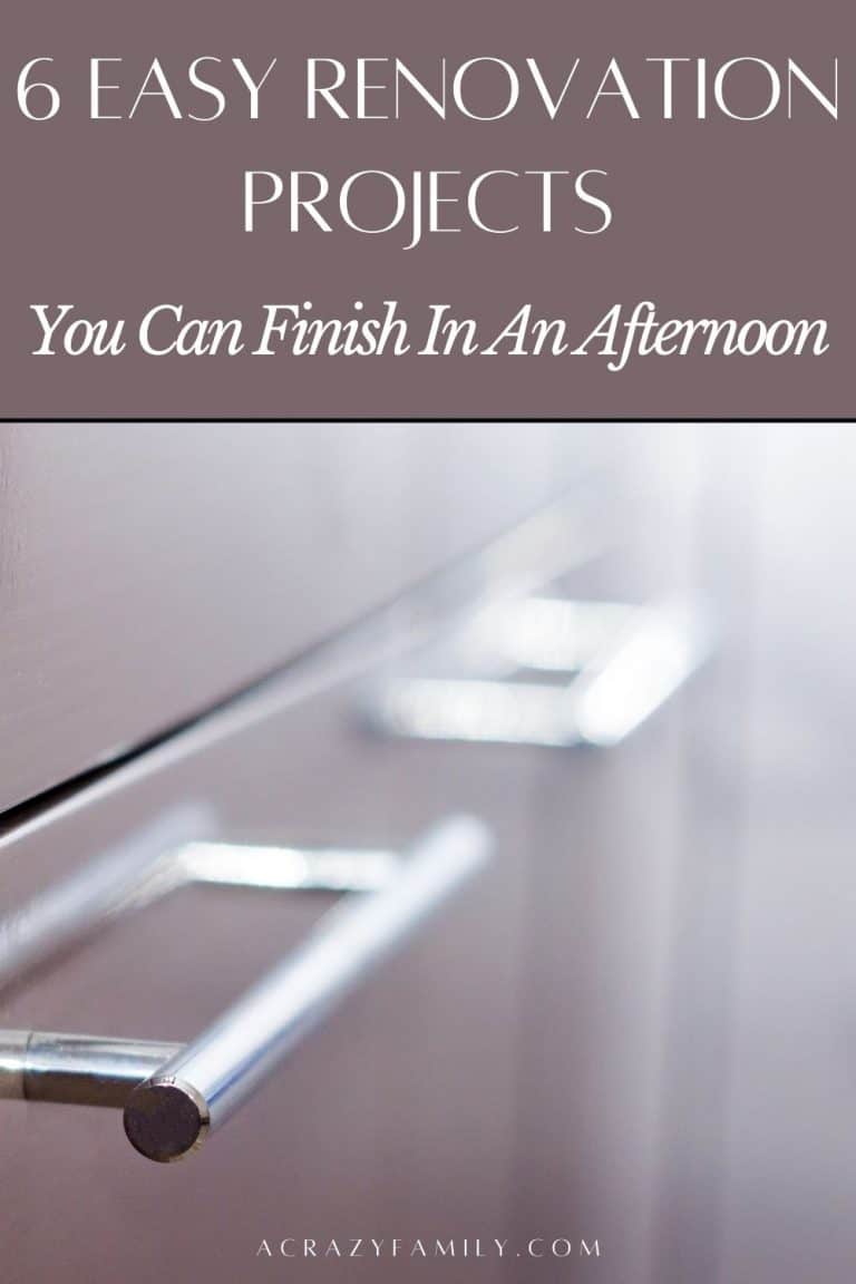 6 Easy Renovation Projects You Can Finish in an Afternoon - A Crazy Family