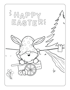 Easter Gnomes Coloring Pages