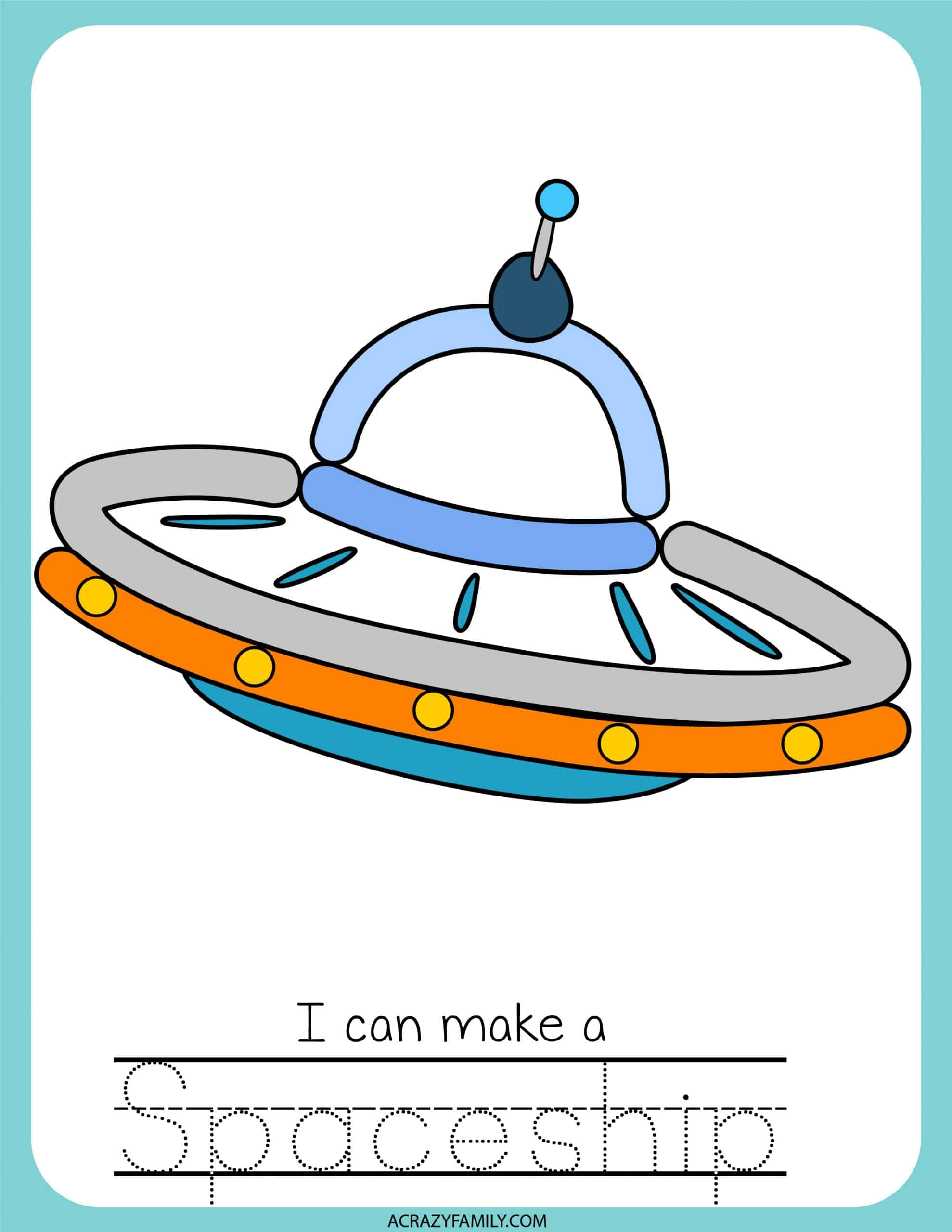 Free Printable Space Playdough Mats - A Crazy Family