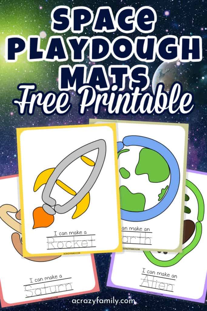 Free Printable Space Playdough Mats - A Crazy Family