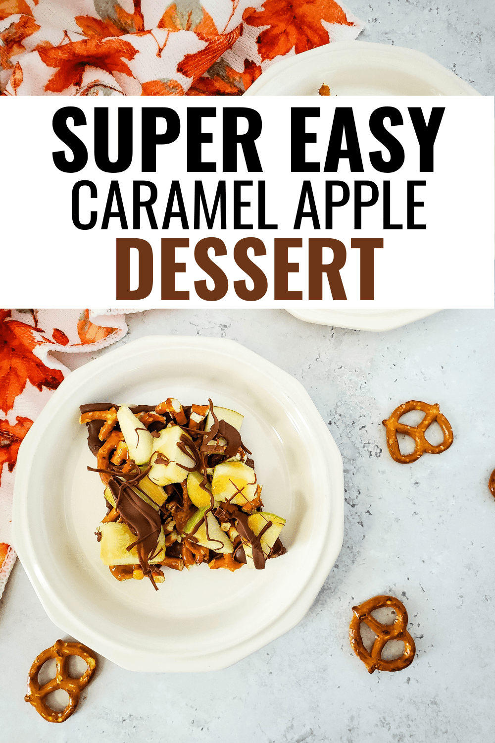 Caramel Apple Crunch Dessert - A Crazy Family