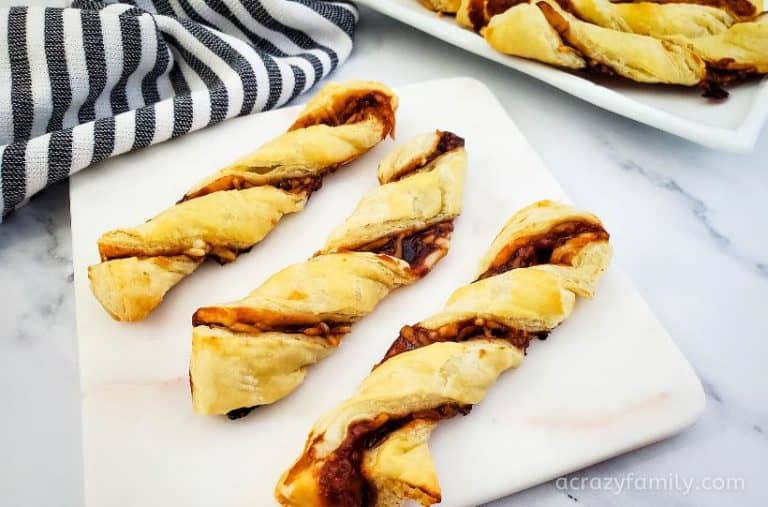 Cheese and Marmite Puff Pastry Twists - A Crazy Family
