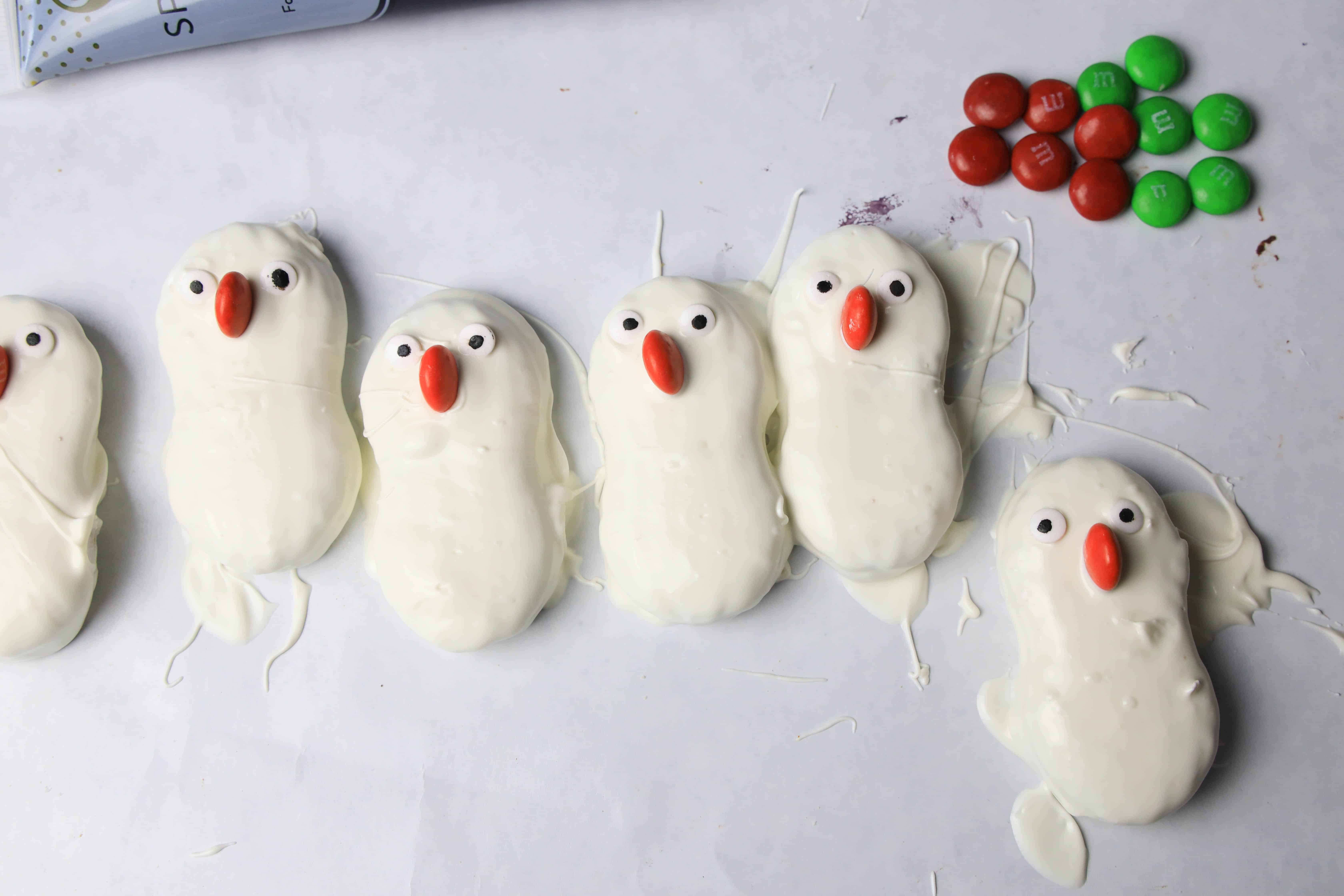 Snowman Nutter Butter Cookies - A Crazy Family