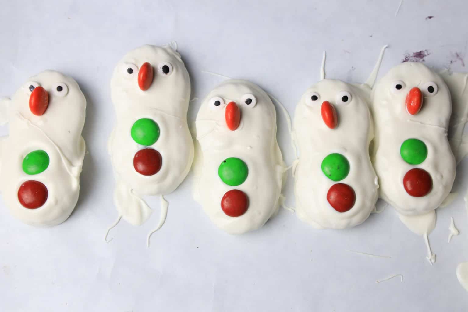 Snowman Nutter Butter Cookies - A Crazy Family