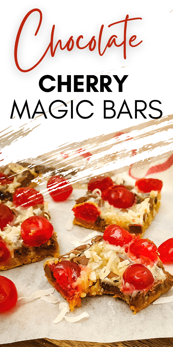 Chocolate Cherry Magic Bars - A Crazy Family