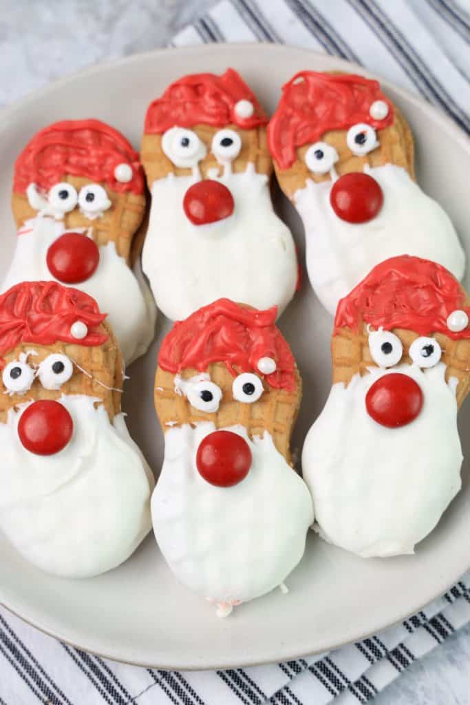 Santa Nutter Butter Cookies - A Crazy Family