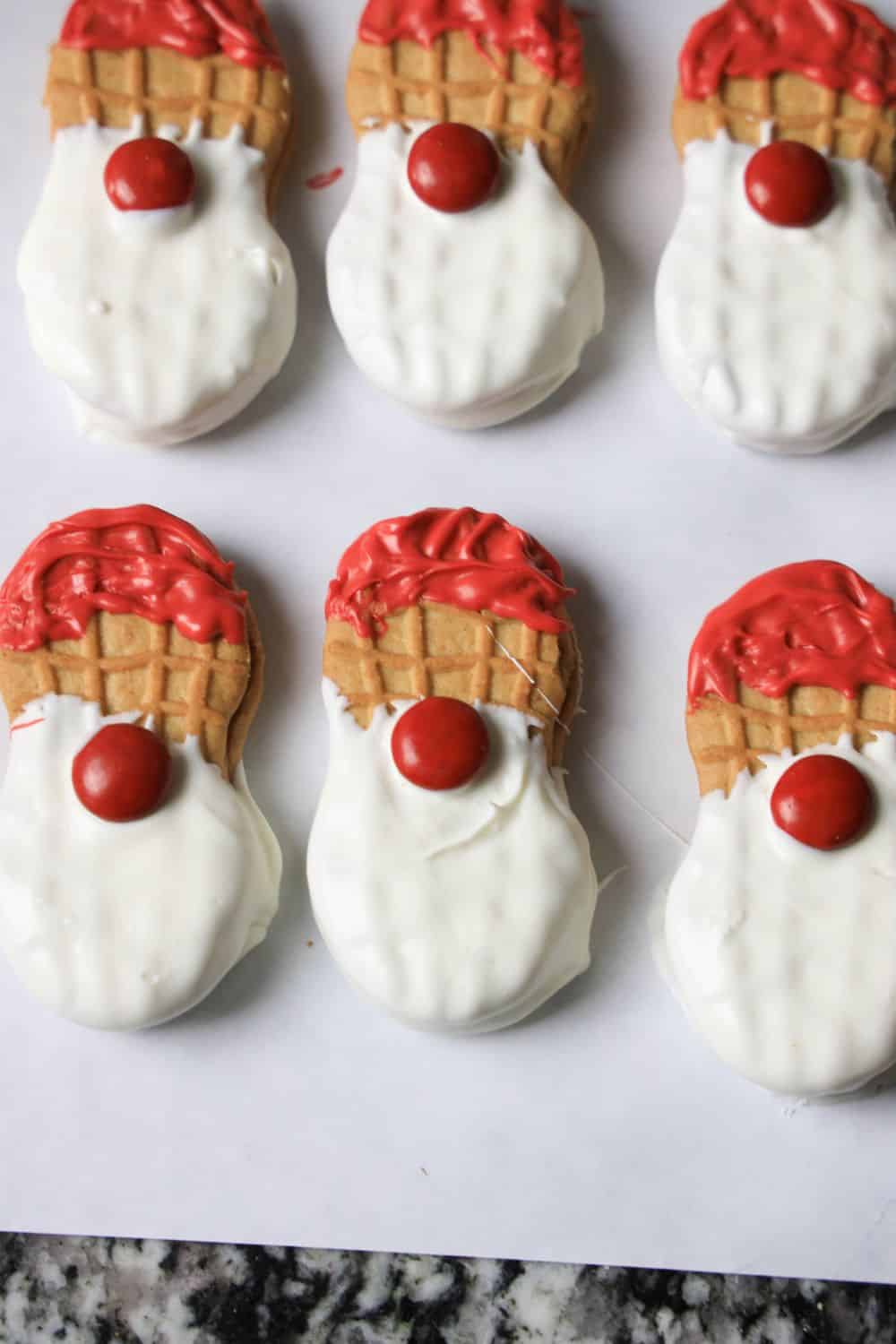 Santa Nutter Butter Cookies - A Crazy Family