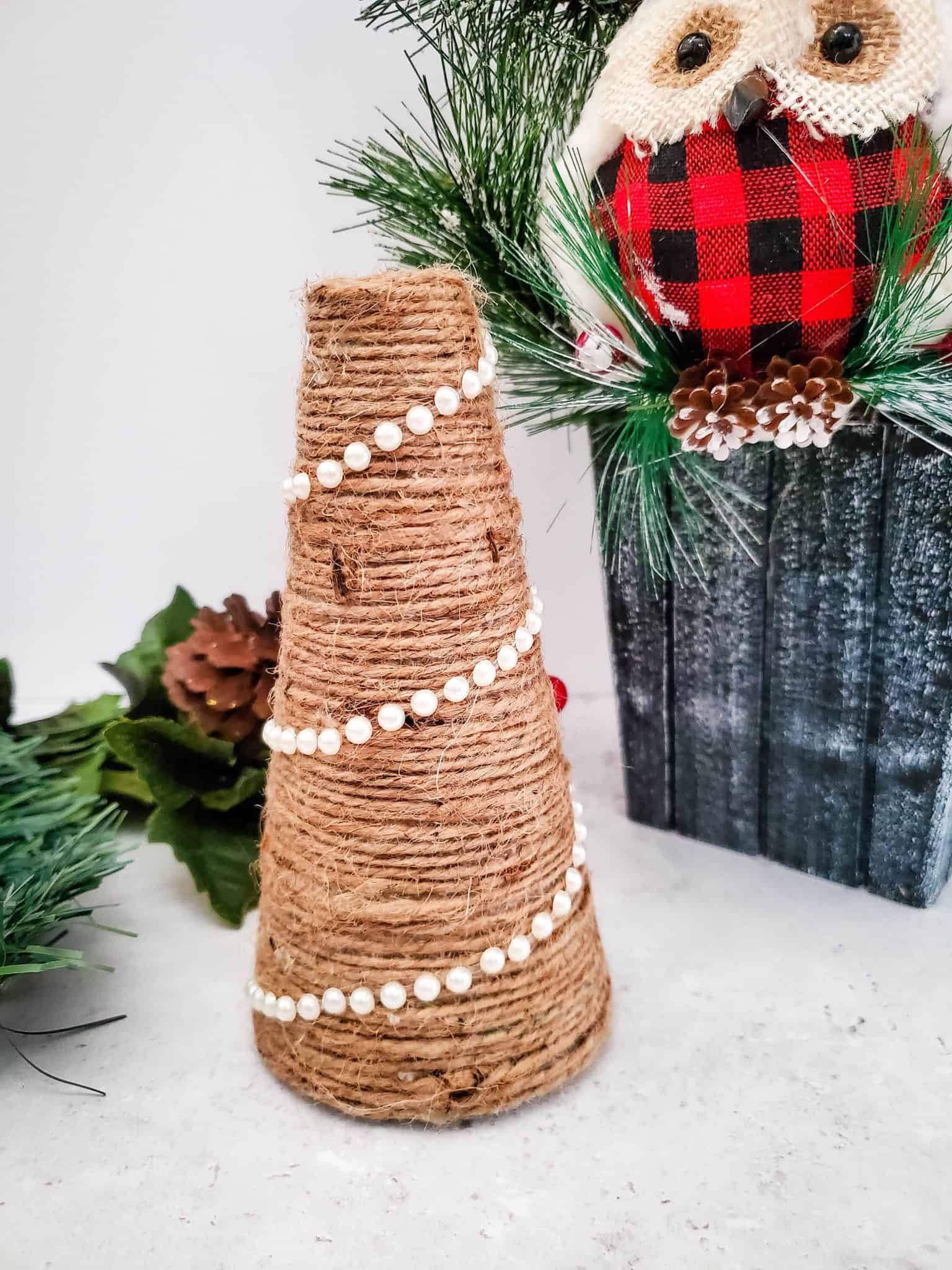 Simple Twine Tree Craft - A Crazy Family