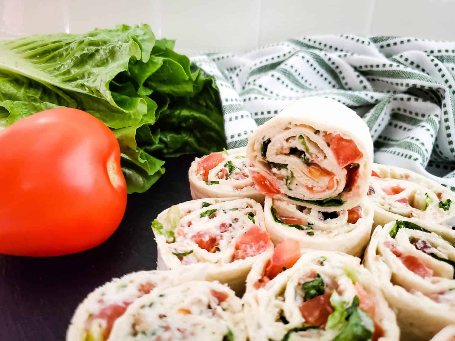 BLT Pinwheels Recipe - A Crazy Family