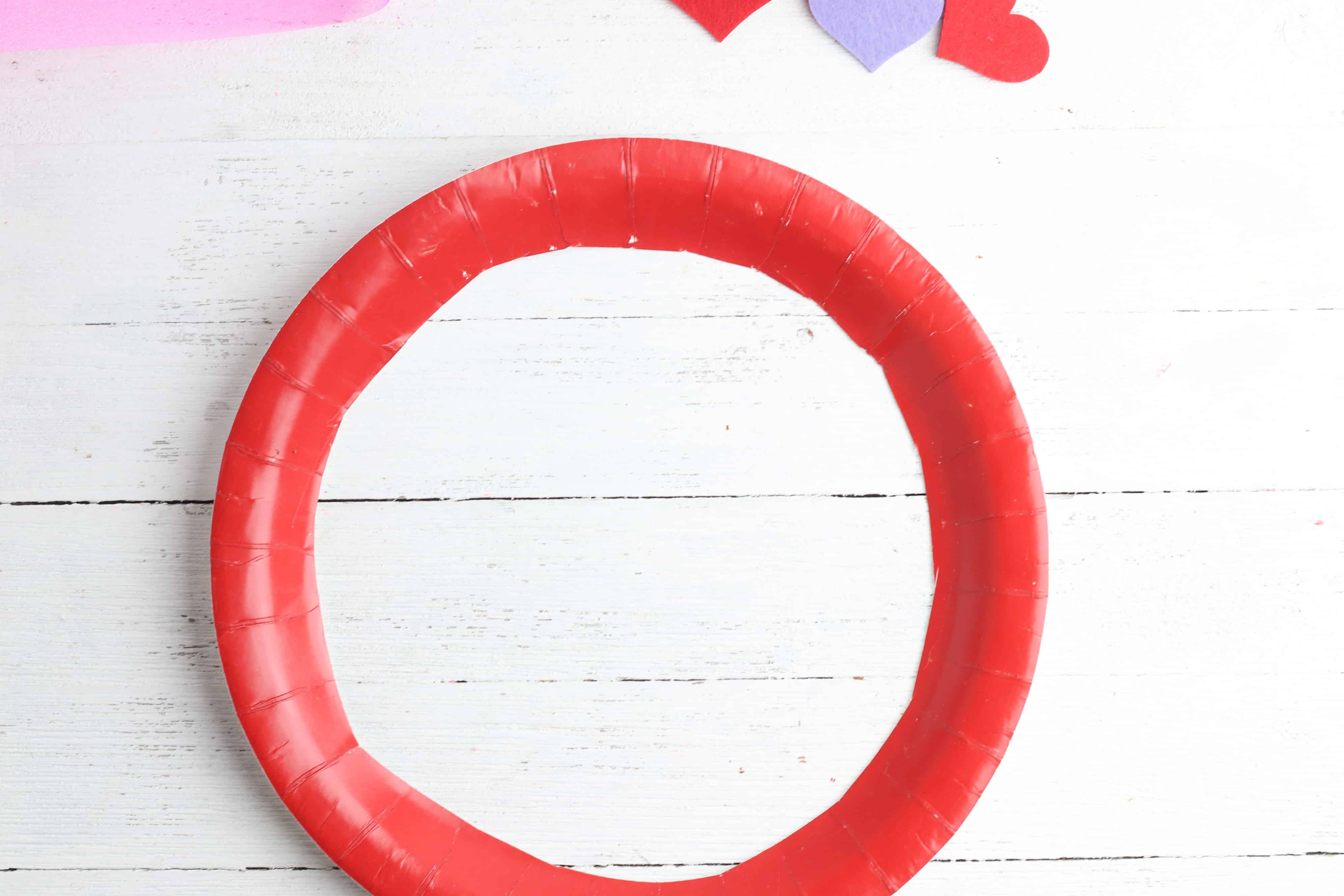 Valentines Day Heart Wreath Craft for Kids - A Crazy Family