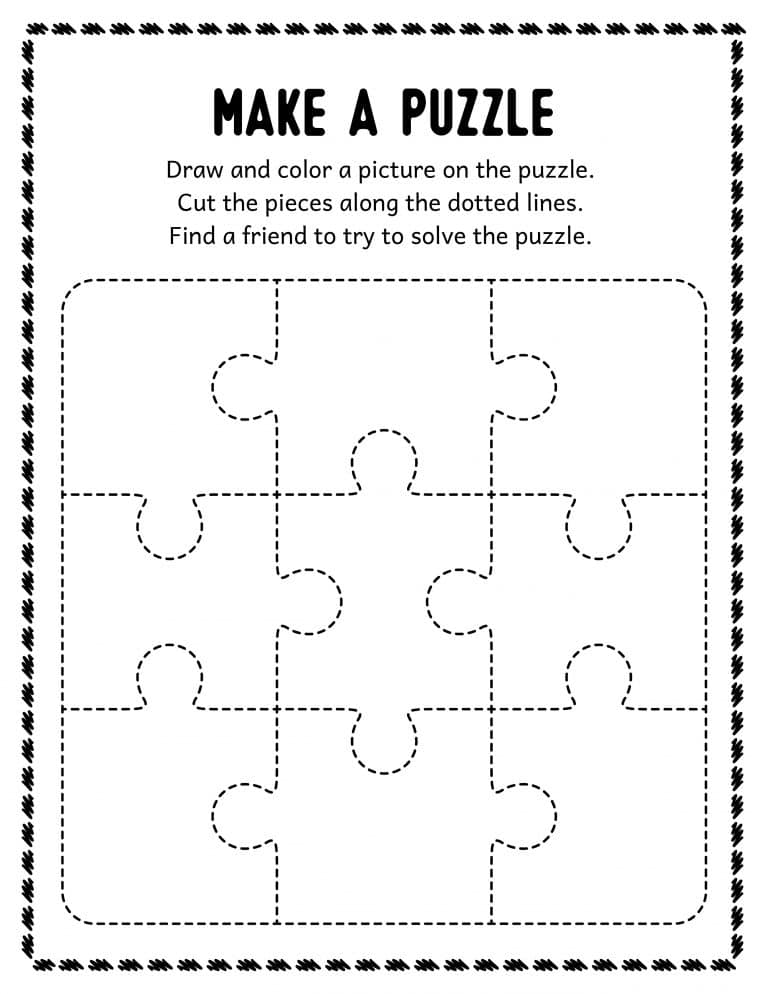 Free Printable Puzzle Pack for National Puzzle Day - A Crazy Family