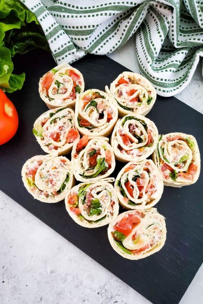 BLT Pinwheels Recipe - A Crazy Family