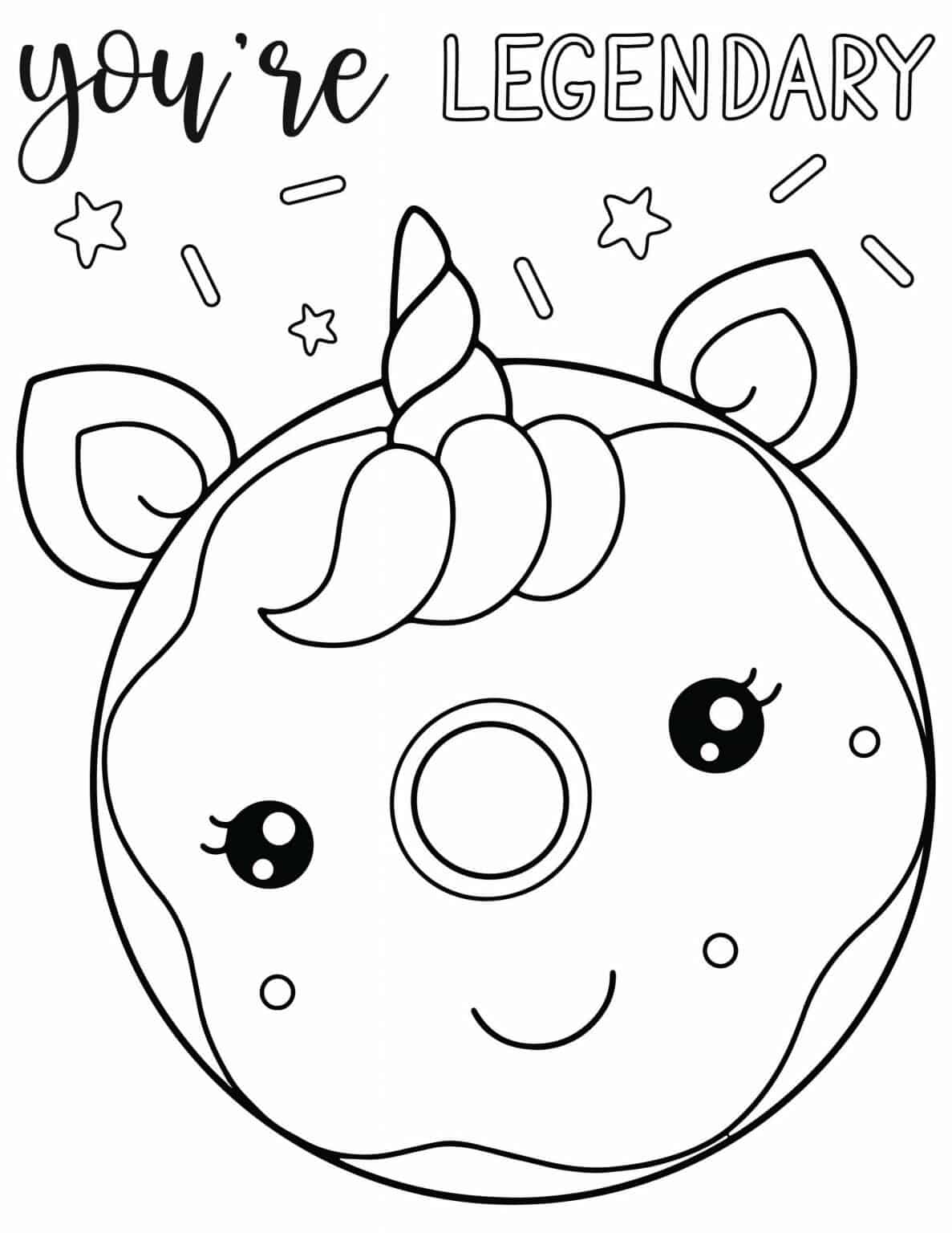 Free Printable Donut Coloring Pages - A Crazy Family