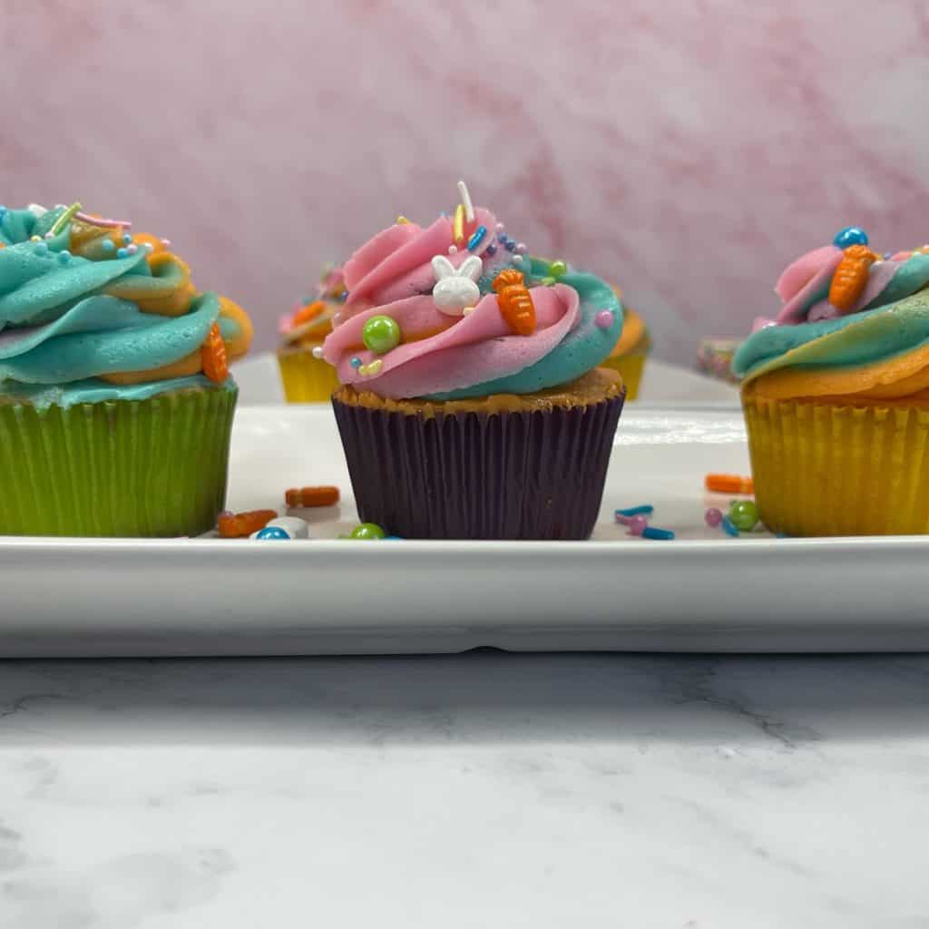 Easy Box Mix Easter Cupcakes - A Crazy Family