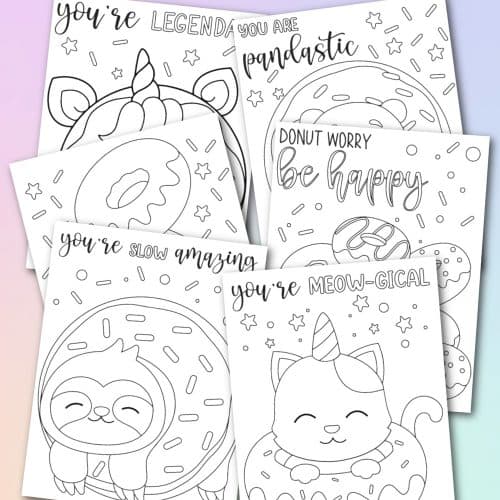 Free Printable Donut Coloring Pages - A Crazy Family